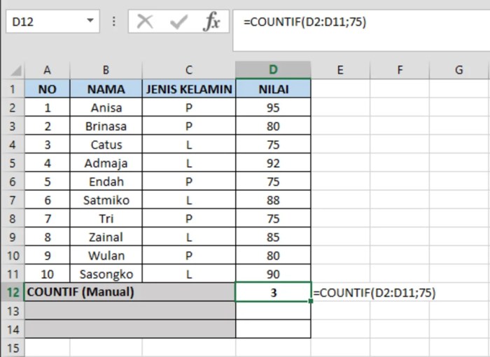 Cara Menggunakan Fungsi IF Pada Excel Panduan Lengkap Untuk Pemula Dan ...